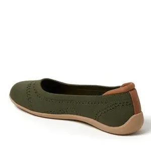 DEARFOAMS Misty Ballet Flat - Olive 2
