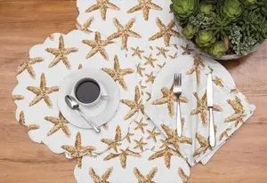C&F HOME Sandbridge Stars Dining Table Runner