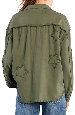 BILLY T Button-up Shirt With Star Appliqués