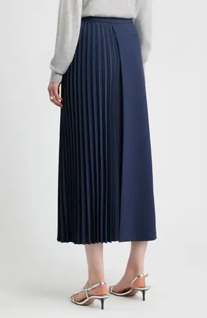 Nordstrom A-line Maxi Skirt - Navy Night