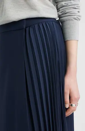 Nordstrom A-line Maxi Skirt - Navy Night