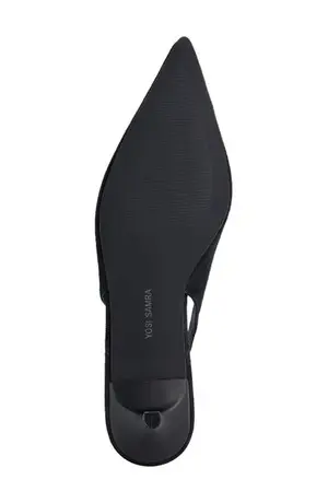 Yosi Samra Delilah Slingback Kitten Heel Pumps - Black