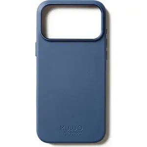MUJJO Full Leather Case For Iphone 17 Pro Max - Monaco Blue