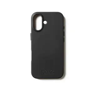 MUJJO Full Leather Case For Iphone 17 - Black