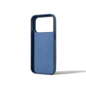 MUJJO Full Leather Case For Iphone 17 Pro - Monaco Blue