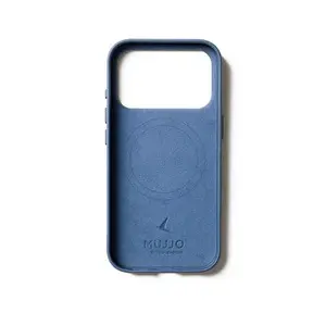 MUJJO Full Leather Case For Iphone 17 Pro - Monaco Blue