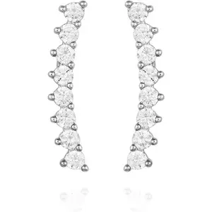 Vince Camuto Ear Climber Earrings - Silver Tone