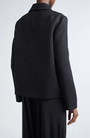 Balenciaga Boxy Cropped Wool Jacket