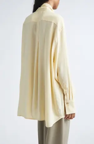 TOTEME Oversized Twill Scarf Shirt