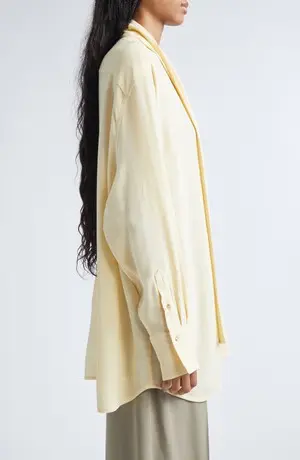 TOTEME Oversized Twill Scarf Shirt