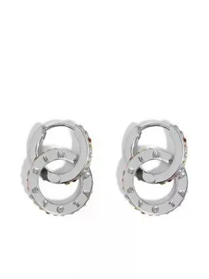 Bimba Y Lola Double-logo Hoop Earrings