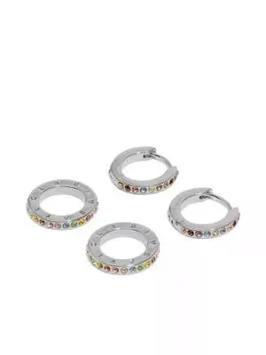 Bimba Y Lola Double-logo Hoop Earrings