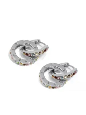 Bimba Y Lola Double-logo Hoop Earrings