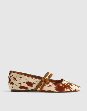 Madewell Greta Haircalf Ballet Flats - Russet Multi