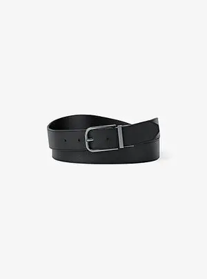 Michael Kors Reversible Leather Belt - Black