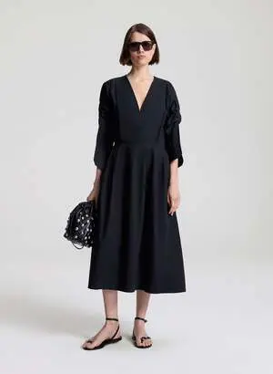A.L.C. Jordan Stretch Cotton Midi Shirtdress