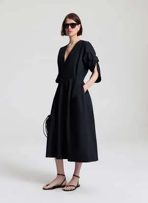 A.L.C. Jordan Stretch Cotton Midi Shirtdress