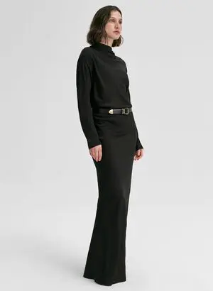 A.L.C. Greta Satin Maxi Skirt