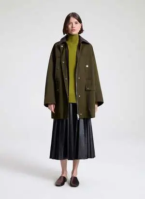 A.L.C. Theo Oil Cloth Jacket - Military
