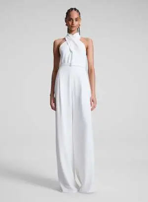 A.L.C. Murphy Ii Wide-leg Jumpsuit - White