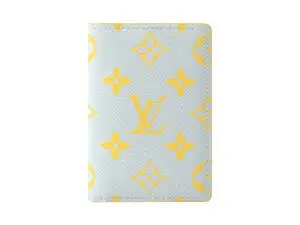 LOUIS VUITTON Pocket Organizer - Light Grey/yellow