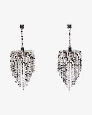 Isabel Marant Faye Pendant Earrings - Black/silver