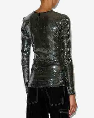Isabel Marant Hilda Top - Gun Metal