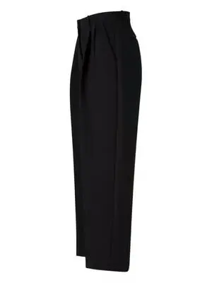 Khaite Pleated High-waisted Trousers