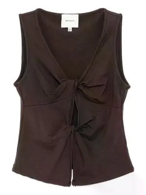 REFORMATION Tefi Vest Top - Brown