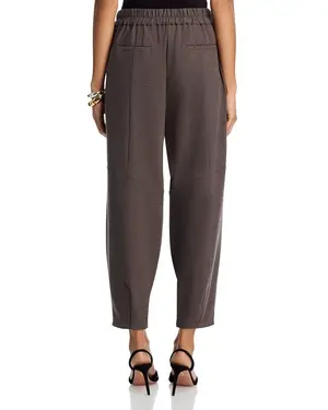 Aqua Balloon Trousers - Gray Melange