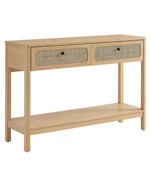 MODWAY Chaucer Wood Entryway Console Table - Oak