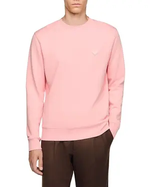 Sandro Heart Patch Crewneck Sweatshirt