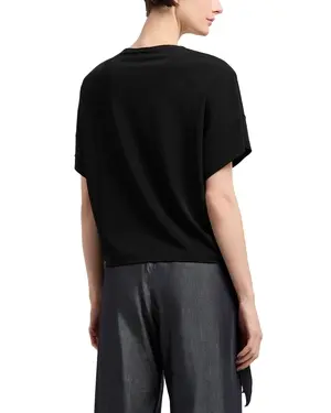 Emporio Armani Asymmetrical Trim Sweater