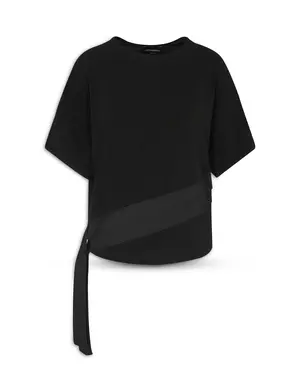 Emporio Armani Asymmetrical Trim Sweater