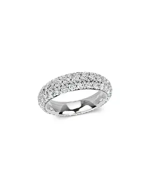 Bloomingdale'S Diamond Pave Eternity Band - White Gold
