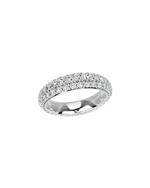 Bloomingdale'S Diamond Pave Eternity Band 2.0 Tcw - White Gold