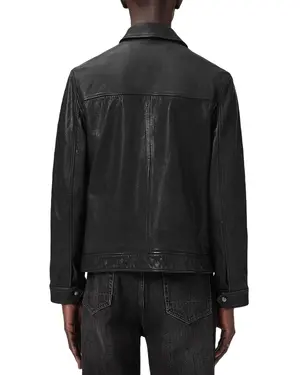 ALLSAINTS Nates Leather Jacket - Black