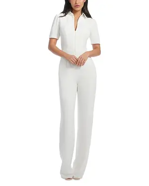 Dress The Population Gloria Jumpsuit - Off White