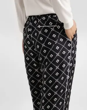 Dolce & Gabbana Printed Twill Trousers