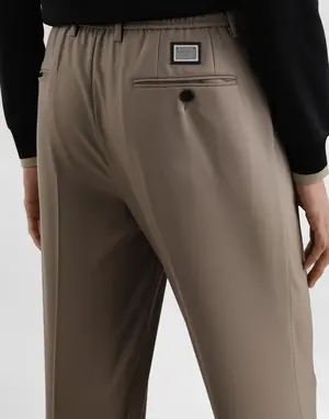 Dolce & Gabbana Double-fold Wool Canvas Trousers