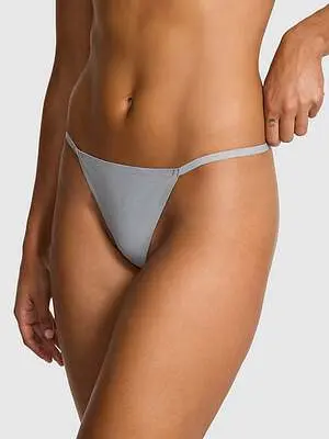 Pink No-show V-string Panty - Grey