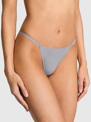 Pink No-show V-string Panty - Grey