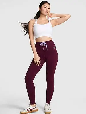 Pink Stretch Sports Pants For Women