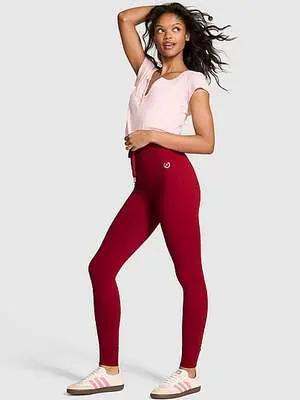 Pink Stretch Sports Pants For Women