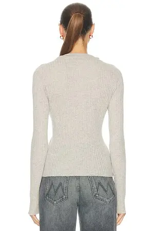 THE ELDER STATESMAN Silky Cashmere Polo Sweater
