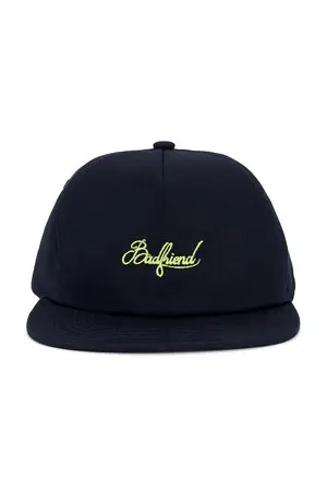 BADFRIEND Cursive Logo 5-panel Cap - Navy