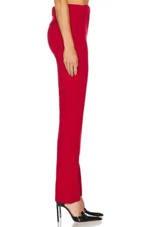 Alexander McQueen Straight Leg Trousers - Crimson