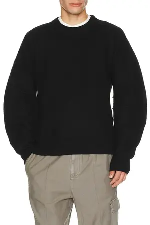 Helmut Lang Boiled Crew Sweater - Black