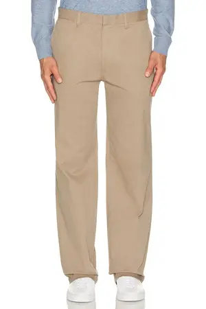 Theory Straight Chino Pant In Brown