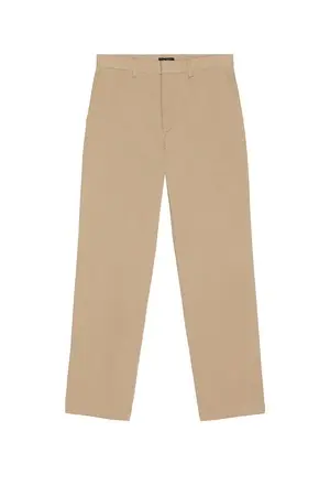 Theory Straight Chino Pant In Brown - Feather
